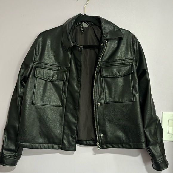 H&M | Jackets & Coats | Hm Leather Jacket | Poshmark